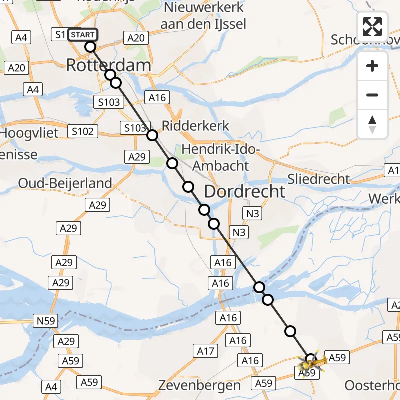 Lifeliner 2 naar Wagenberg, Overschiese Kleiweg | 11 november 2025 15: ...