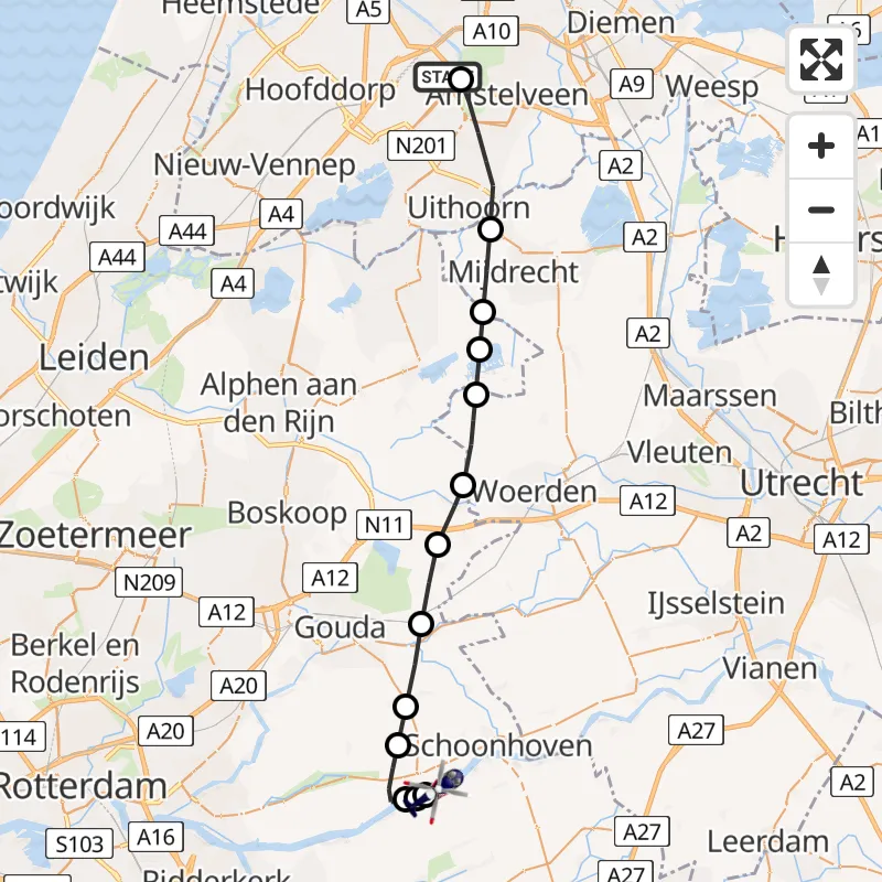 Politiehelikopter naar Streefkerk, Schipholweg | 26 maart 2026 12:53 ...